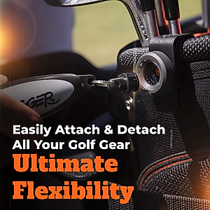 Frogger Golf Bag Latch-It Accessory Attachment System for Golf Bags – Magnetic Clip to Easily Attach Golf Towels, Brushes, Rangefinders and More