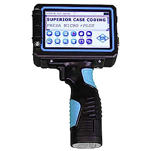 Preza Micro + Plus SPW Portable Handheld Inkjet Printer, Handheld Inkjet Coder, Inkjet Coding Machine, Date Coding Machine, Handheld Date Coder USA