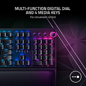 Razer BlackWidow V3 Pro Mechanical Wireless Gaming Keyboard: Green Mechanical Switches - Tactile & Clicky - Chroma RGB Lighting - Anti-Ghosting - Programmable Macro Functionality (Renewed)