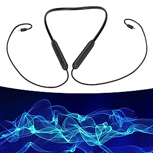 Earphone Wireless Upgrade Cable, Professional Earphone Adapter Cord HiFi Lossless Sound Black for E40 for LS200 for LS400 for E70