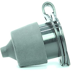 Journeyman-Pro 5378 20 Amp 120-125 Volt, NEMA 5-20P Flanged Inlet, 2500 Watt Black RV/Marine Commercial Grade, Straight Blade Plug Charger Receptacle (w/Back & Front Cover)