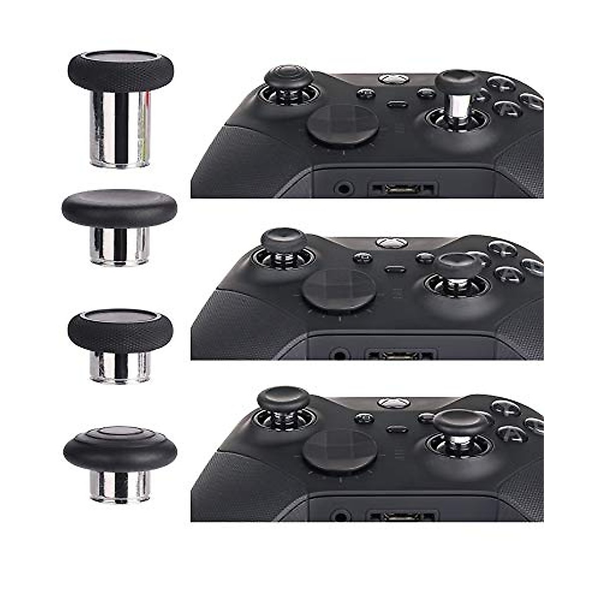 for Elite Series 2 Thumbsticks, D-Pads, Paddles Trigger Buttons Replacement with Tools for Xbox One Elite Series 2 Controller Model1797, Elite Series 2 Core -Blue