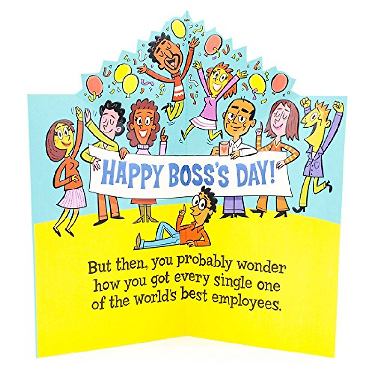 Hallmark Funny Boss's Day Card from All (Card for Boss from World's Best Employees)