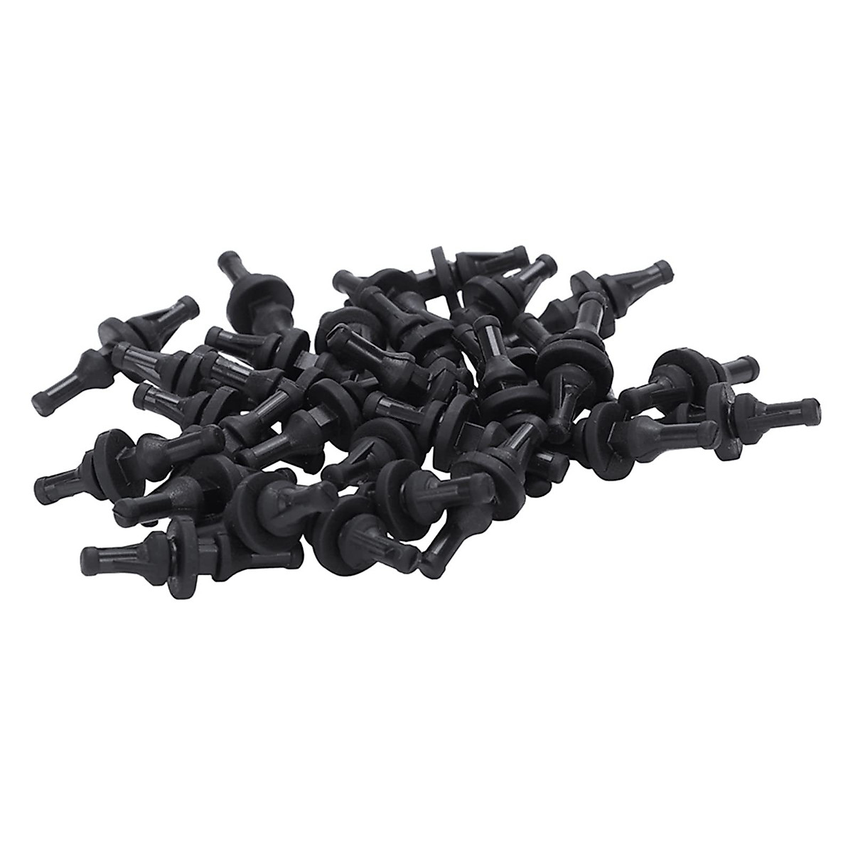 GJHL Screw 32 PCS Rubber Anti Vibration Mount Screw Pin Rivet,for Case Fans Anti Vibration Screw Durable (Color : Black, Size : Other)