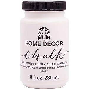 FolkArt Home Decor Chalk Furniture & Craft Paint in Assorted Colors, 8 ounce, Cottage White