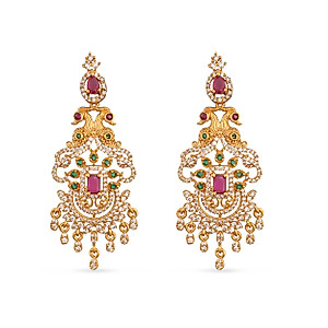 TARINIKA Antique Gold Plated Anuradha Choker Set with Peacock Design - Indian Jewelry Sets for Women | Perfect for Ethnic Occasions | Traditional Indian Choker Jewelry set | 1 Year Warranty*