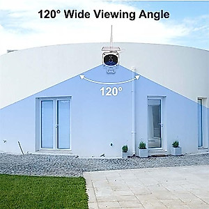 Security Camera Camera Solar Camera Outdoor With 4G SIM 120° Wide Angle 1080P Wireless WiFi Cameras Home Security Protection Surveillance IP Cam Surveillance Camera with Spotlight ( Size : 4G Battery