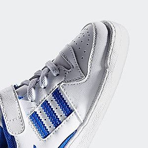 adidas Originals Kids Forum Low Sneaker, White/Team Royal Blue/White, 7 US Unisex Toddler