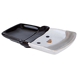 DEMDACO Snowman Top Hat Winter White 6 x 4.5 Ceramic Stoneware Christmas Spoon Rest