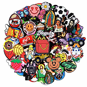 XQNB Lot of 25, 50, 100pcs Random Different Shoes Decoration Shoe Charms for Girls Boys Kids Men Women Party Birthday Gifts