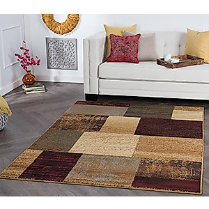 Universal Rugs 105210 Multi 5x7 Area Rug, 5-Feet by 7-Feet