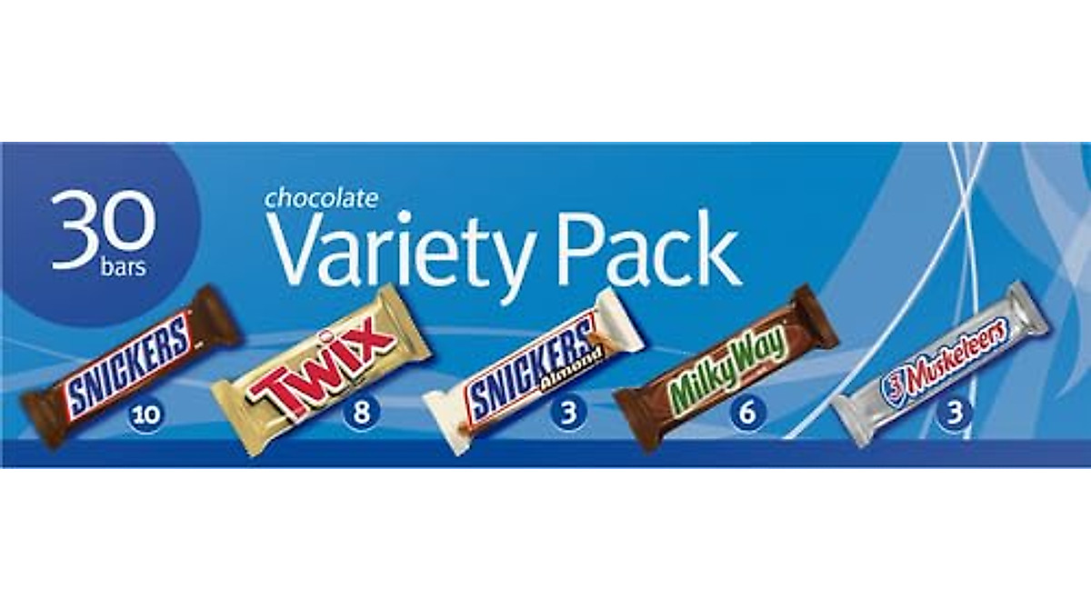 M&M'S Mars Chocolate Bar Variety Pack - 30 Count