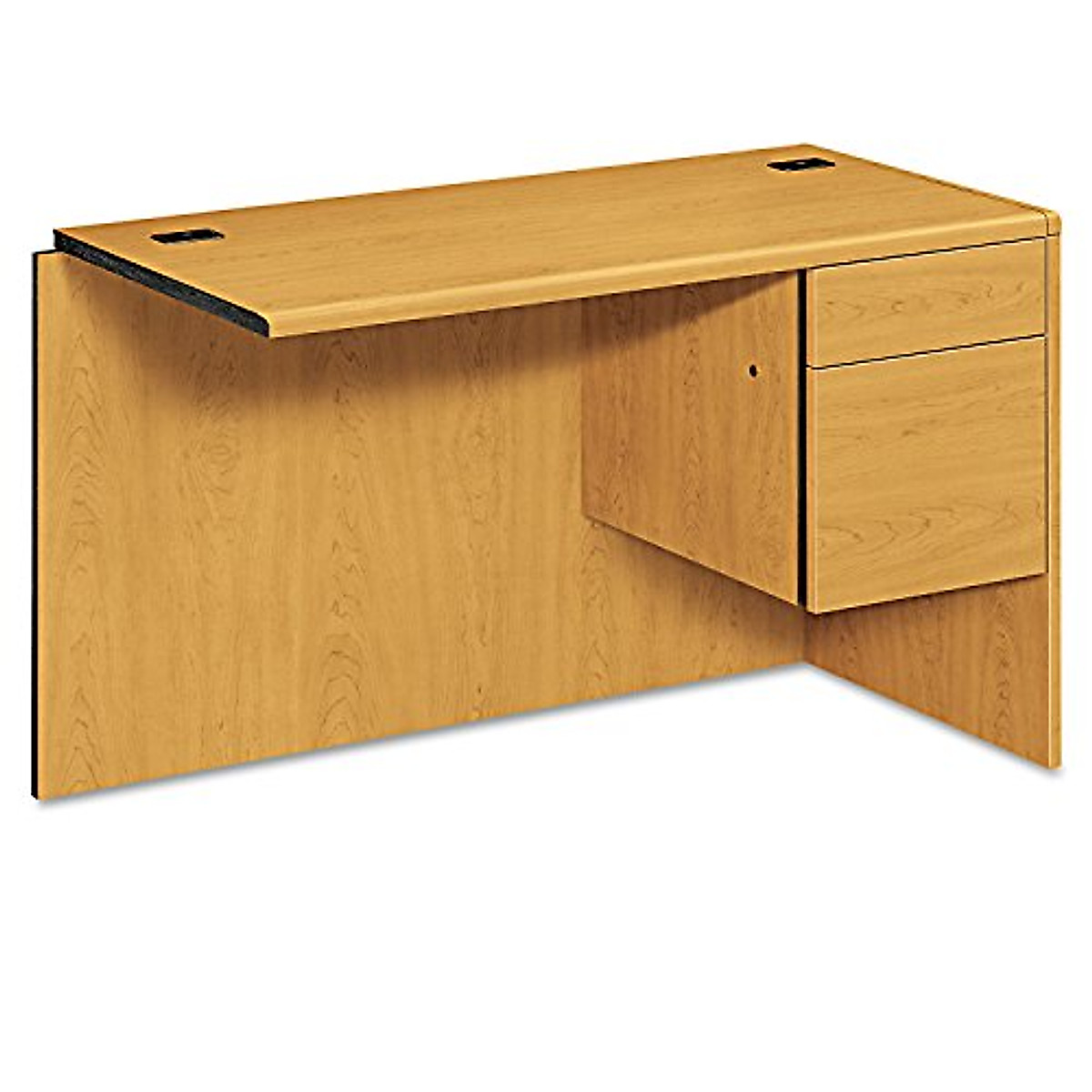 HON 10715RCC 10700"L" Workstation Return, Right 3/4 Pedestal, 48w x 24d x 29 1/2h, Harvest