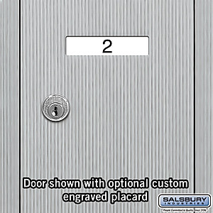 Salsbury Industries 3507ASU Surface Mounted Vertical Mailbox with 7 Doors and USPS Access, Aluminum