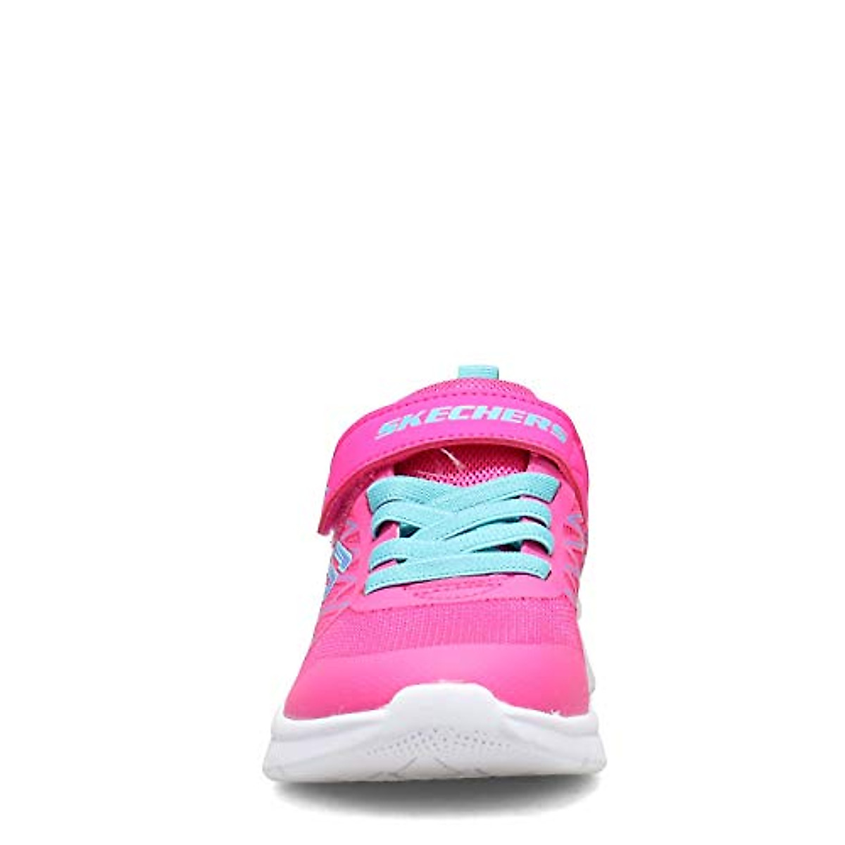 Skechers Girls Microspec-Bold Delight Sneaker, Hot Pink, 2 Little Kid