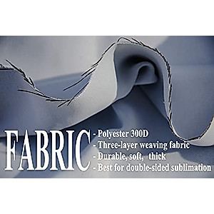 EZHVA 5 pcs 12x18Inch Double-Sided White Solid Sublimation Blank Polyester Flags DIY for Garden and Yard Blank Canvas Banner for Vinyl and Ink Sublimation Blanks 300D Polyester 3-Layer Weave Strands