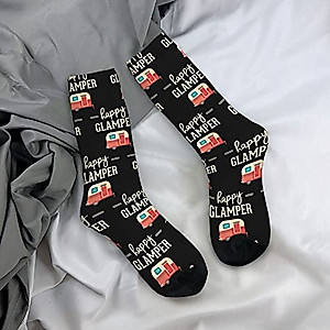 Unisex Crew Socks american Puerto Rico flag black Cushioned Crew Socks Moisture Control Best Athletic Cushioned Crew Socks for Sports, Running, Travel (5 Pair)