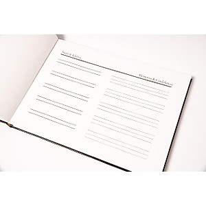 LIFETOO 12" x 8" A Celebration of Life Leather Hardcover Funeral Guest Book with Pen, 4 x 6 Photo Pocket - Memorial Guest Book for Sign in - 120 Pages, Space for Name, Address, Prayers & Memories