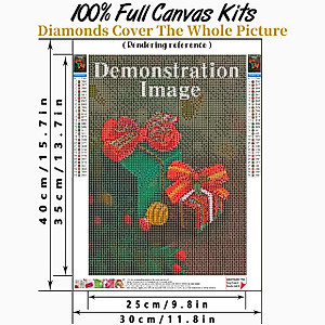 Christmas Eve Angel Girl Diamond Painting Kits for Adults - Full Round Diamonds by Number Dotting & Velvet Soft Canvas Cross Stitch Painting Kit Room Decor Classroom Decor 20x30cm