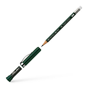 Faber-Castell Perfect Pencil Castell 9000 in Gift Box - #2 Pencil with Built-in Pencil Sharpener and Extender