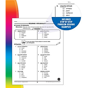 Spectrum Test Practice 7th Grade Workbooks All Subjects, Math, Language Arts, and Reading Comprehension Grade 7 Reproducible Book, Vocabulary, Writing, and Math Practice for Standardized Tests