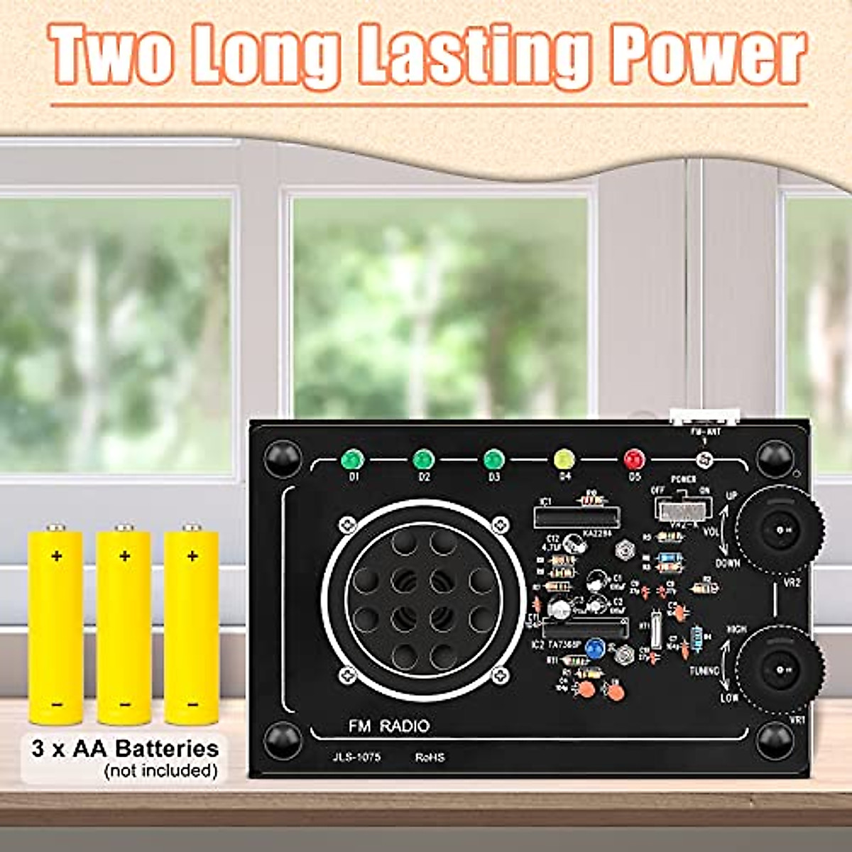 DIY Radio FM Receiver Kit - MakerFocus FM Radio Kits Build Your Own Radio Soldering Project for Beginners Kids Students Adults to Learn