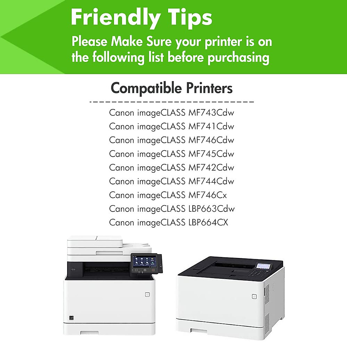055 055H MF743Cdw Standard Capacity Black Toner Cartridge 2 Pack Compatible Replacement for Canon 055 CRG-055 for Canon Color ImageCLASS MF743Cdw MF741Cdw MF746Cdw MF740C MF745Cdw LBP664Cdw Printer