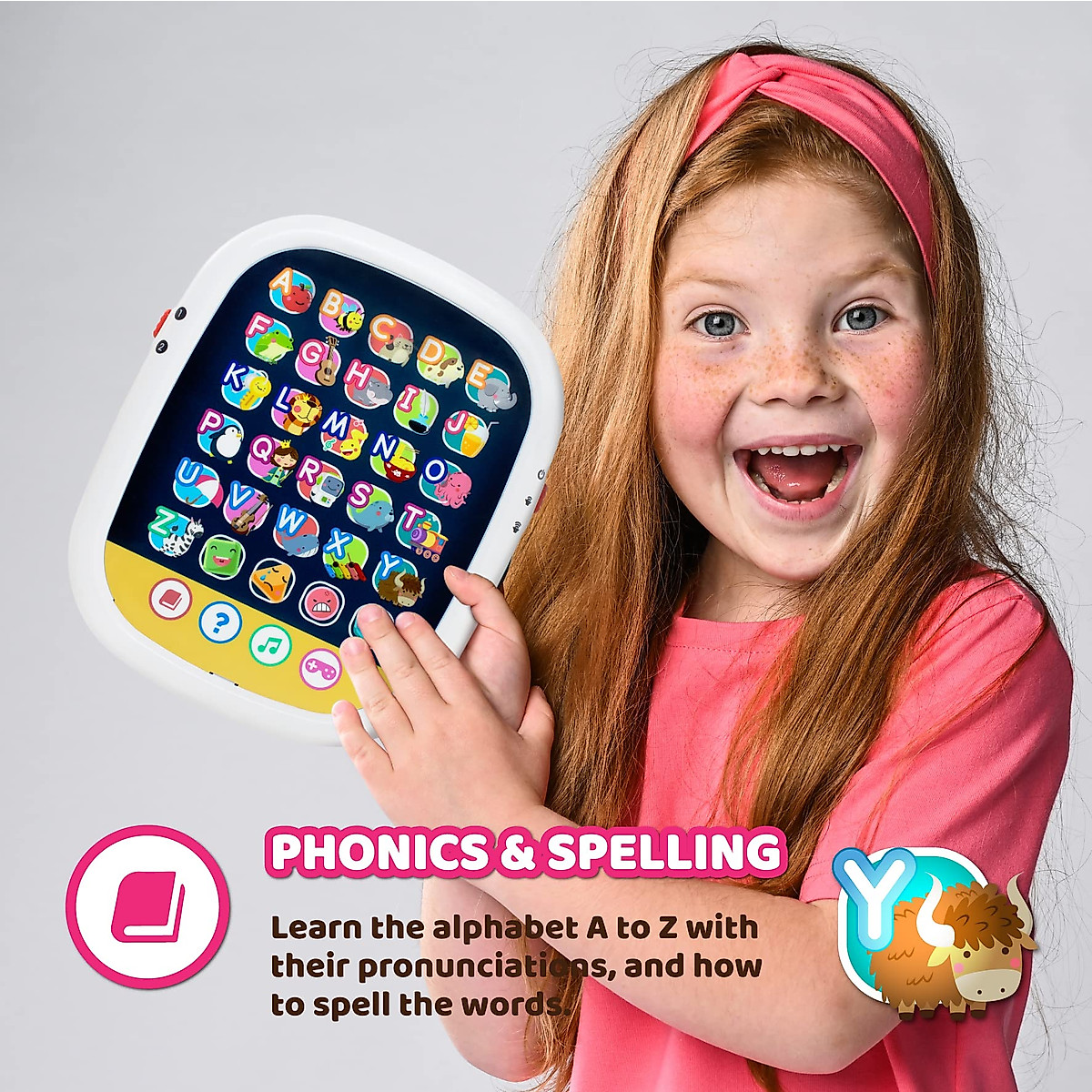 BEST LEARNING Touch & Learn Tablet - Educational Toy for Toddlers Ages 2-5 | Learn Alphabet, Shapes, Words, Music & Quiz Games for Kids 2, 3, 4, 5 Years Old