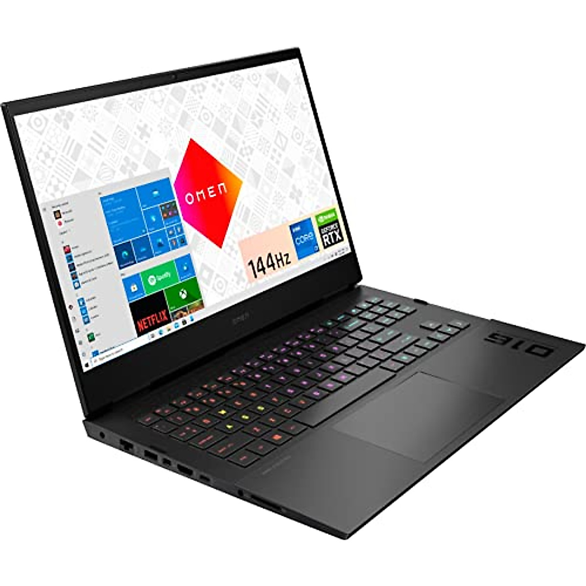 HP Omen 16 Gaming Laptop 16.1” FHD IPS 144Hz 7ms (100% sRGB) 11th Gen Intel 8-Core i7-11800H 32GB RAM 1TB SSD Geforce RTX 3060 6GB Backlit Thunderbolt Win11 Black + HDMI Cable