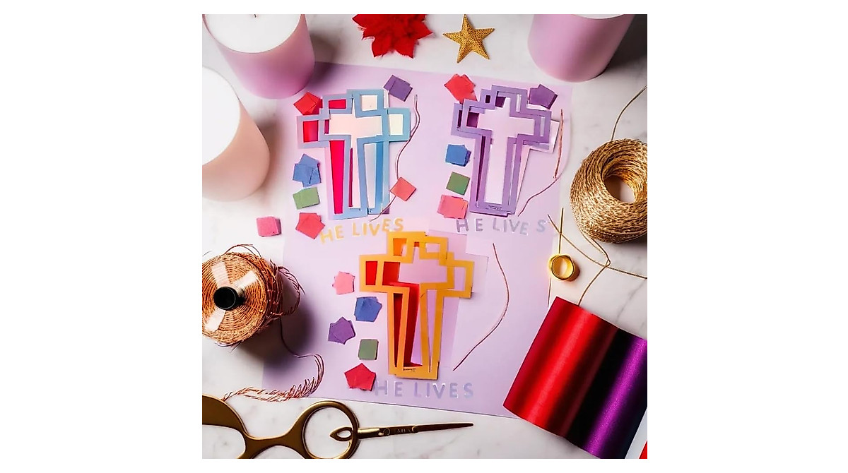 He Lives Acetate Cross Craft Kit for Kids - Fun Express