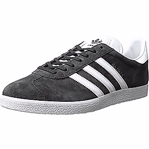 adidas Originals Gazelle Foundation Dark Grey Heather Solid Grey/White/Gold Metallic 10.5