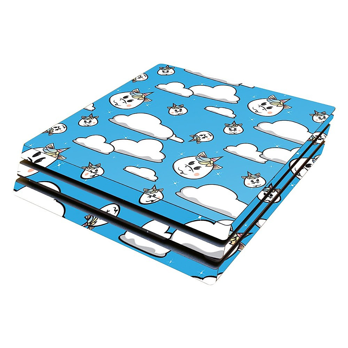 MightySkins Skin Compatible with Sony PS4 Pro Console - Unicorn Clouds | Protective, Durable, and Unique Vinyl Decal wrap Cover | Easy to Apply, Remove, and Change Styles | Made in The USA