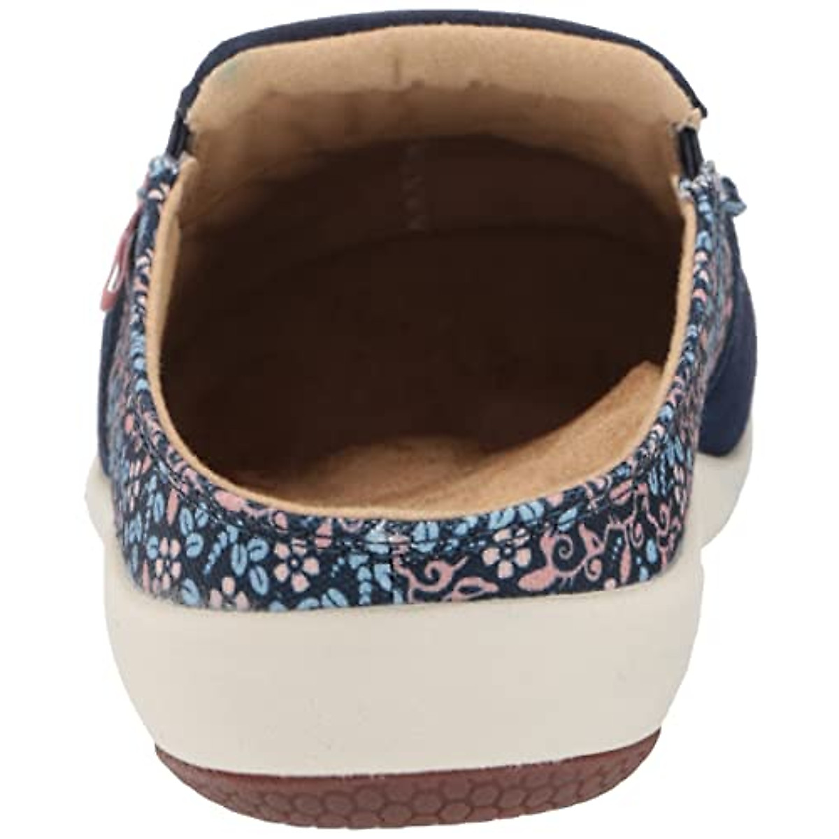 Spenco Women's Siesta Via Slide Clog, Peacoat Floral, 9