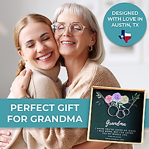 KEDRIAN Grandma Necklace, 925 Sterling Silver, Grandmother Gift, Gigi Gifts For Grandma Birthday Gifts For Grandma, Special Gifts For Grandma Gifts for Grandma, Best Great Grandma Gifts From Grandson