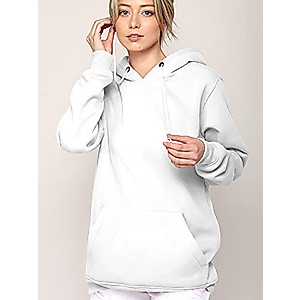 Made By Johnny WSK2375 Hoodie Hoody with Airpods Strap Anti-Lost Leash String - Compatible with Airpods Pro/2/1 M White