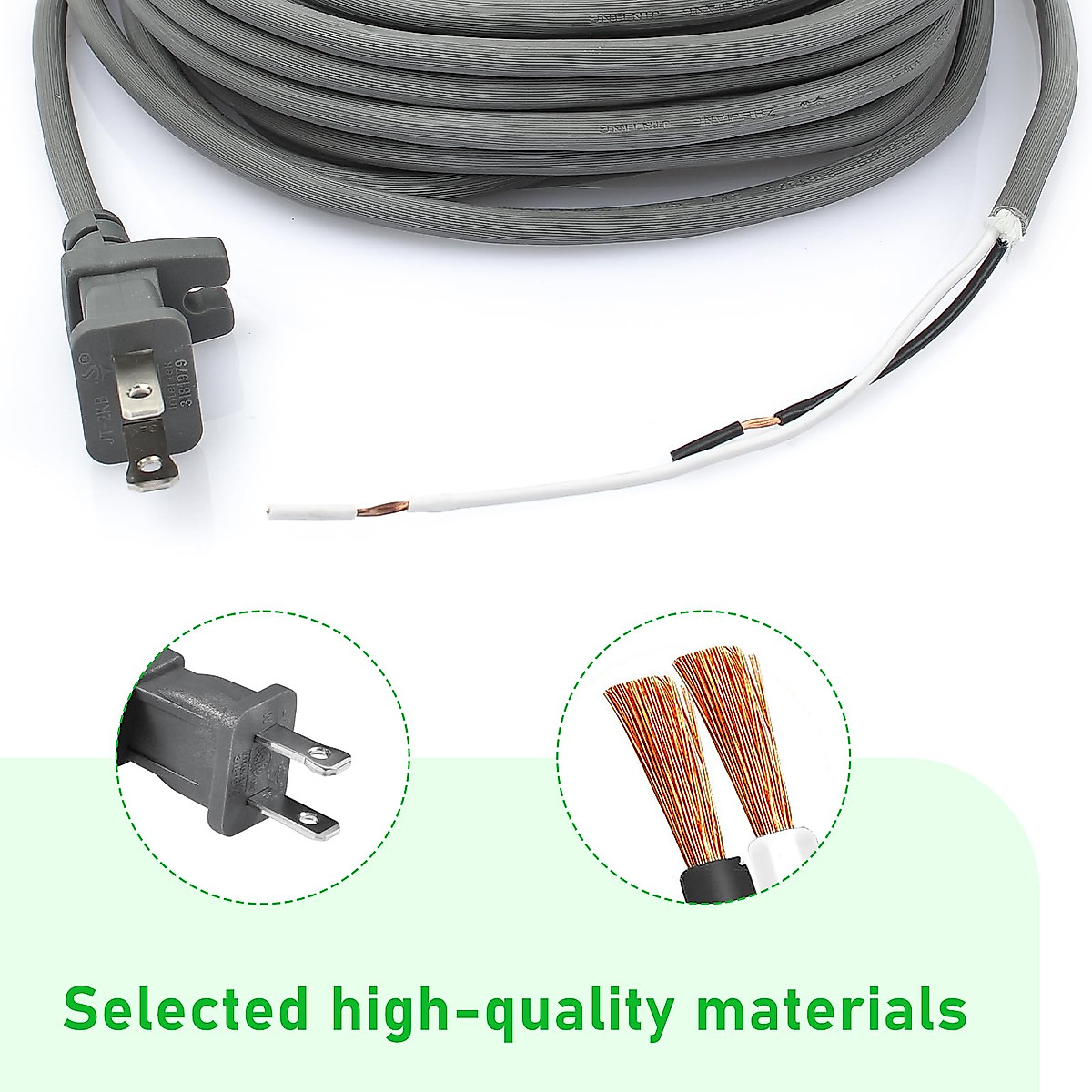 Sxkxm Vacuum Cleaner Power Supply Cord 36ft 17/2 12amp Power Cord Compatible with Biessll Vacuum Cleaner, for All Upright Vacuums Power Cord Replacement