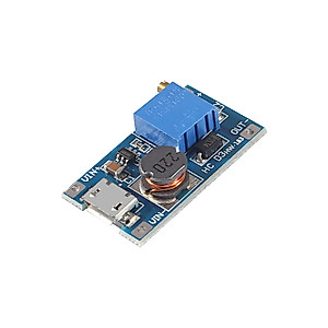 AEDIKO 10pcs MT3608 with Micro USB DC-DC Step Up Boost Module 2V-24V to 5V-28V 2A Output DC Voltage Regulator Adjustable Power Supply Board