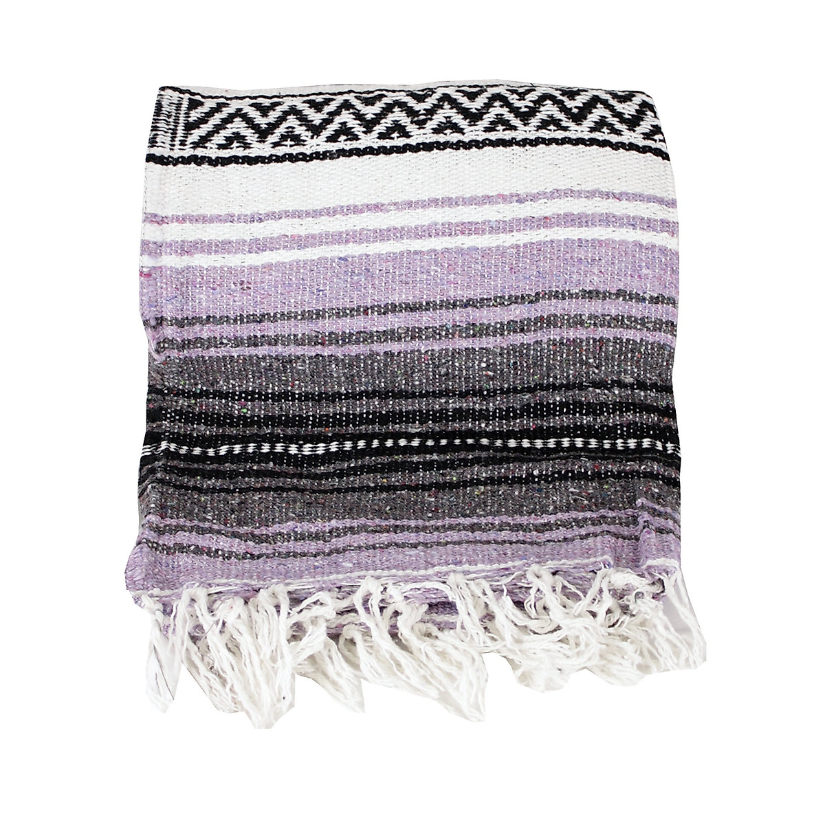 Canyon Creek Authentic Mexican Yoga Falsa Blanket (Light Purple)
