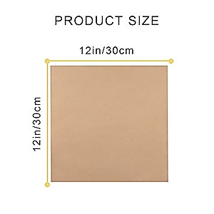Yuyouqu 100 Sheets Deli Paper Pre Cut Wax Paper Sheets 12 x 12 Inch Disposable Food Basket Liners Grease Proof Sandwich Wrapping Paper Grease Resistant Food Trays Paper Liner Brown