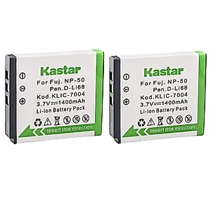 Kastar Battery (1-Pack) for Fujifilm NP-50, Kodak KLIC-7004, Pentax D-Li68 and Fujifilm FinePix Fuji FinePix Camera, Kodak EasyShare Cameras and Pentax Cameras (Detail Models in The Description)