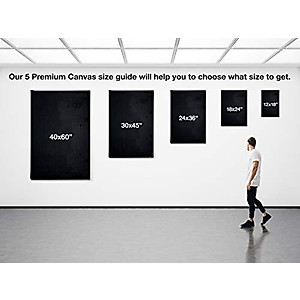 Malcolm X Gun Canvas Art Wall Art Home Decor (24in x 36in Modern Black Framed)