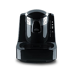 ARZUM Okka Automatic Turkish Coffee Machine, Maker, USA 120V, UL, Black and Silver