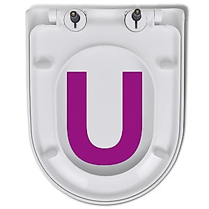 CUMYZO Soft-close Toilet Seat with Quick-release Design White Square 1.88kg/4.14ib Toilet & Bidet Seats