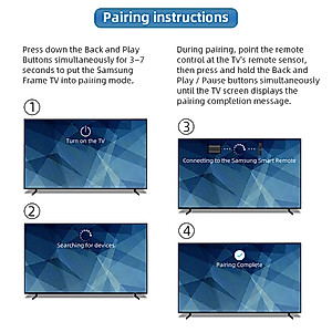 BN59-01312A Smart TV Voice Remote, for Samsung TV Remote, Compatible with All Samsung Series, Smart Curved Frame, QLED LED LCD 8K 4K TVs