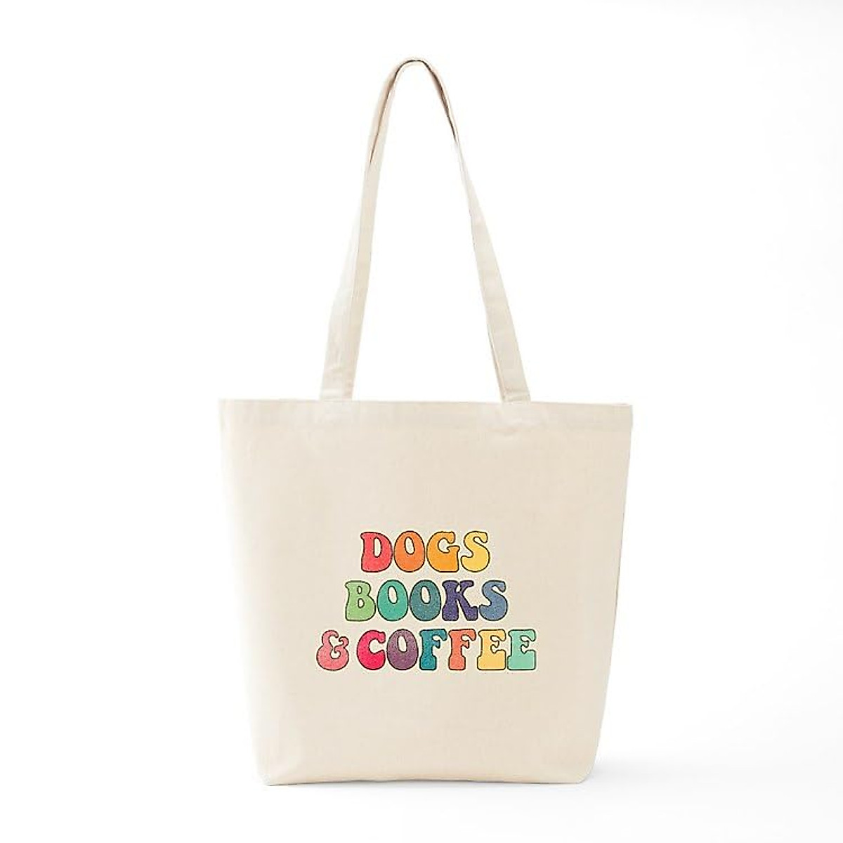 CafePress Dogs, Books And Coffee Tote Bag Canvas Tote Shopping Bag