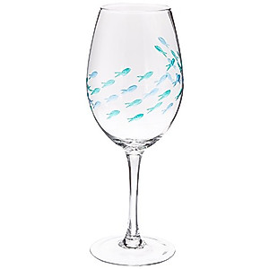 Abbott Collection Blue and Green Fish Goblets