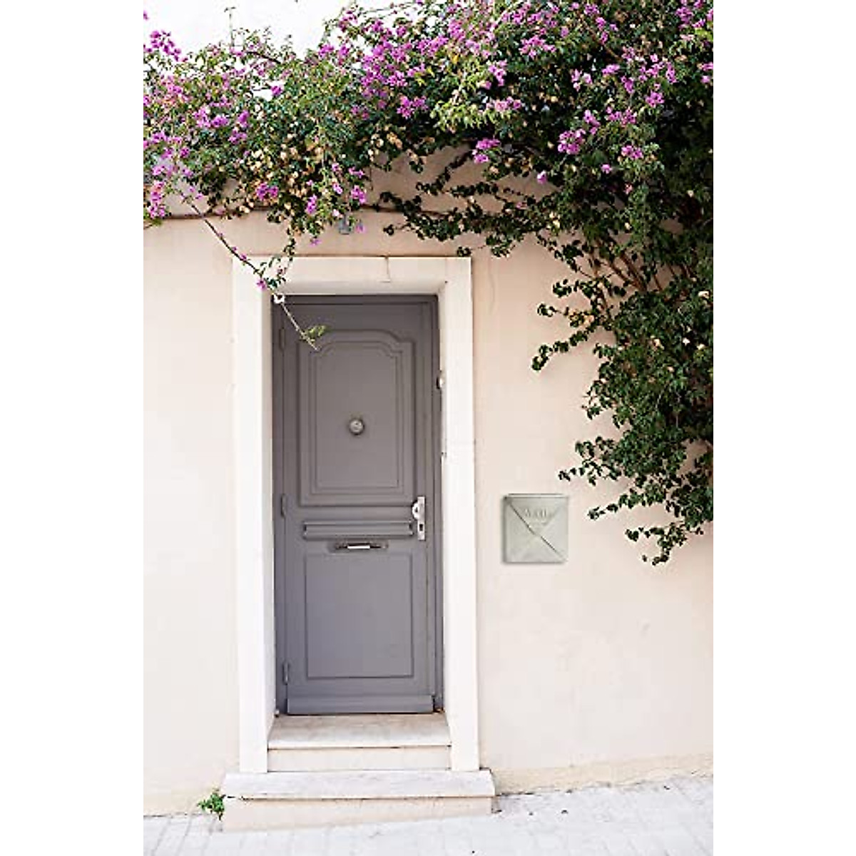 NACH Mailboxes for Outside Wall Mount, 10 x 10 x 4 inch Antique Silver Mail Boxes for House Outside, Waterproof Mailboxes for Outside - Chicago Style Mail Box