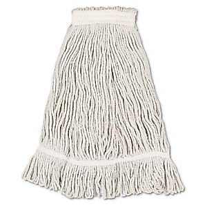 Boardwalk BWK4032C Value Standard Cotton Mop Head - White (12/Carton)