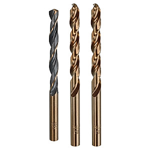 uxcell 3 Pcs 6.1mm 6.2mm Straight Shank Twist Drill Bits, High Speed Steel Metric Spiral Twist Drill Bit