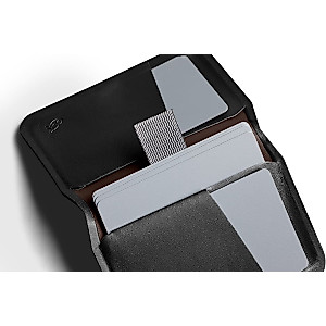 Bellroy Apex Slim Sleeve (Slim Bifold Leather Wallet, RFID Protected) - Raven